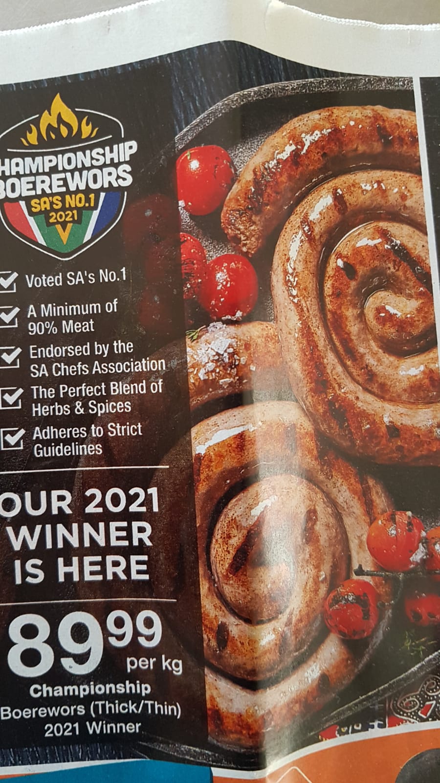 Checkers Championship Boerewors 2021 — but what does it taste like